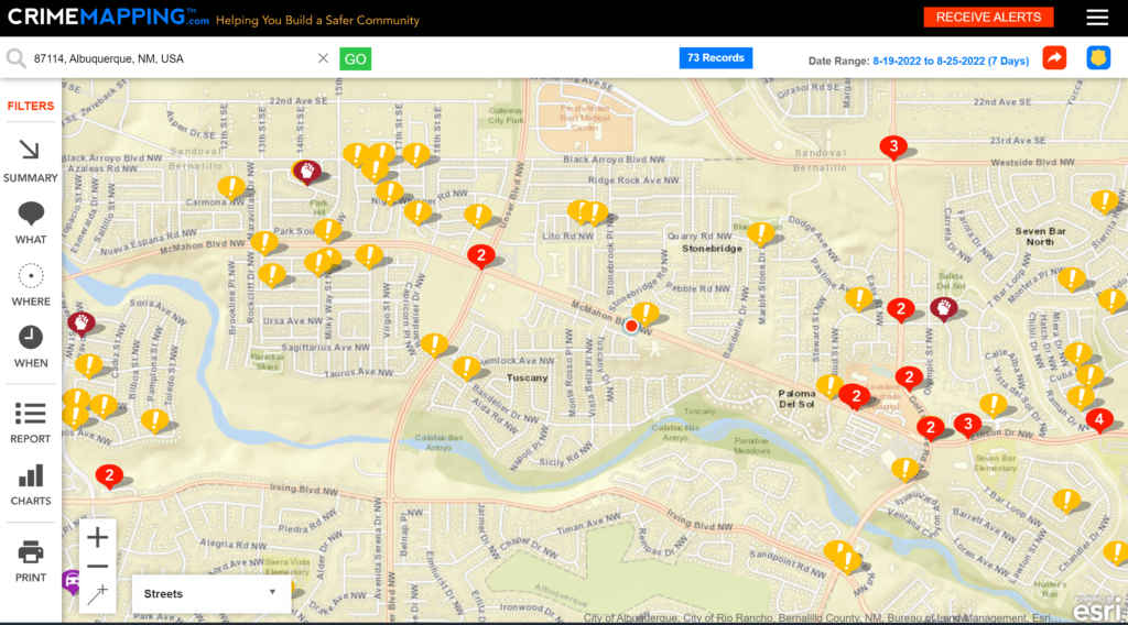 NW Albuquerque crime watch: Aug. 19-25